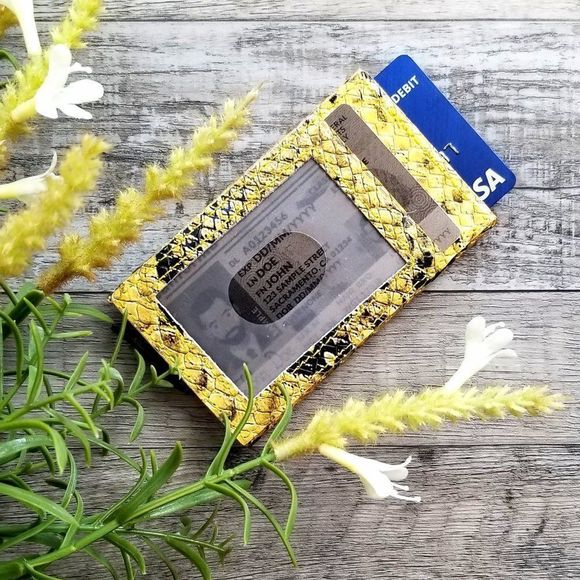 Beau & Rae Leather | Bags | Smartmechanical Card Holder Pop Up Wallet ...